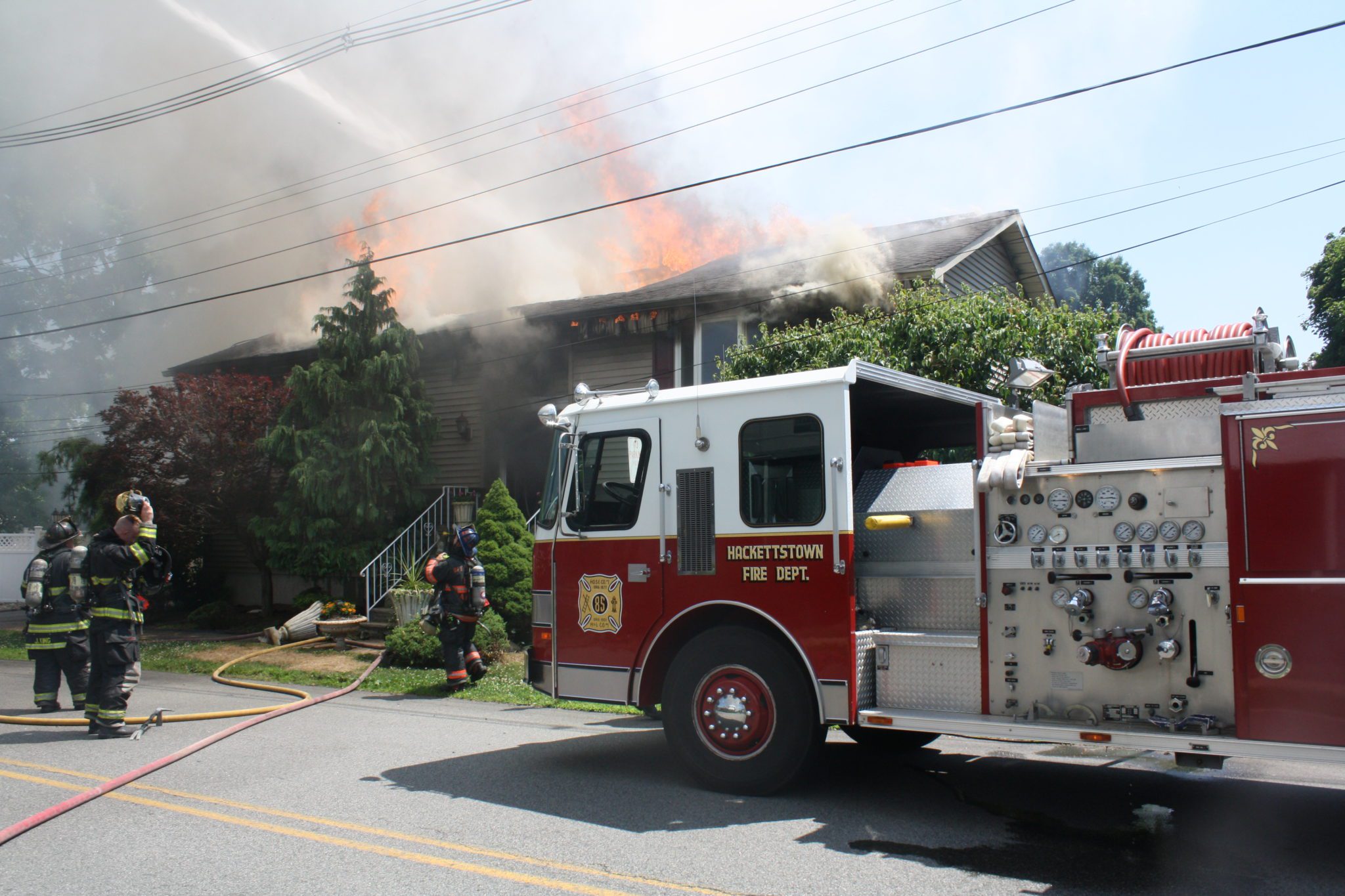 Ladder 58 Goes to Work in Hackettstown – Budd Lake Fire Department