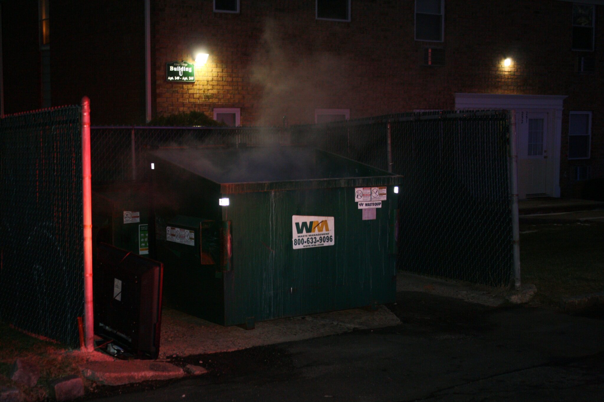 Small Dumpster Fire in Kings Village – Budd Lake Fire Department