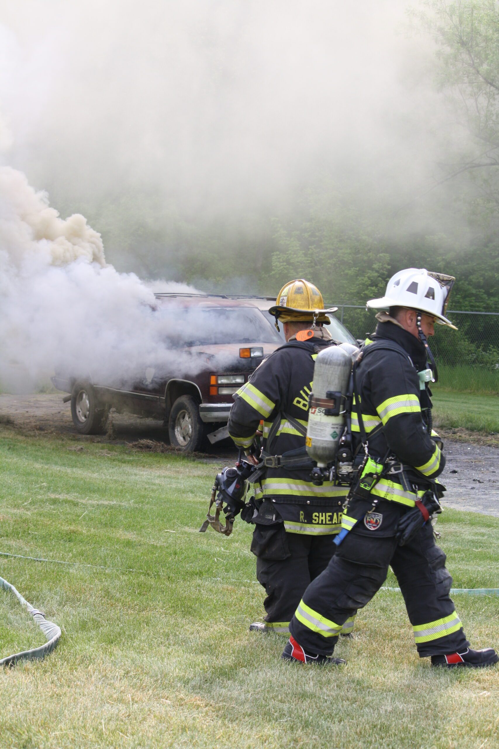 Car Fire training – Budd Lake Fire Department