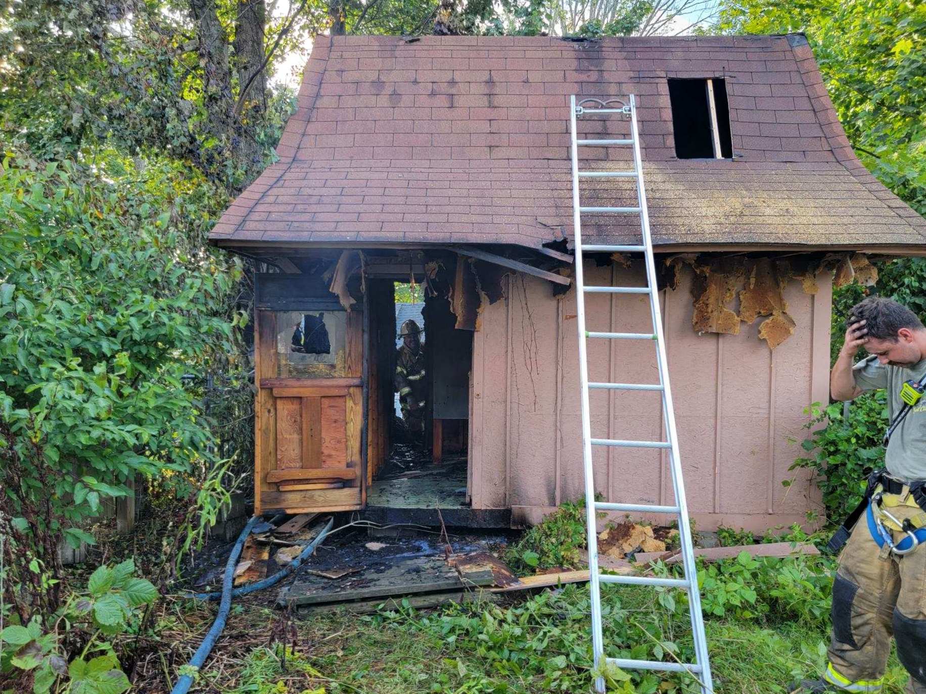 Back Yard Shed Fire – Budd Lake Fire Department